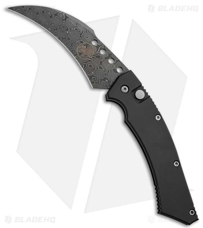 Marfione Microtech Hawk Automatic Knife (Damascus) 06/2002 #13 - Blade HQ
