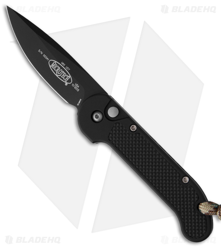 Microtech Mini UDT Automatic Knife (2.38" Black Plain) 155-1 - Blade HQ