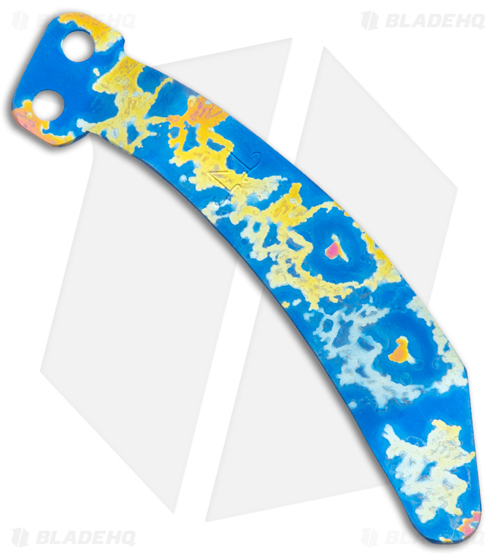 Maverick Customs | Microtech Stitch Clip | Blue Flame - Blade HQ