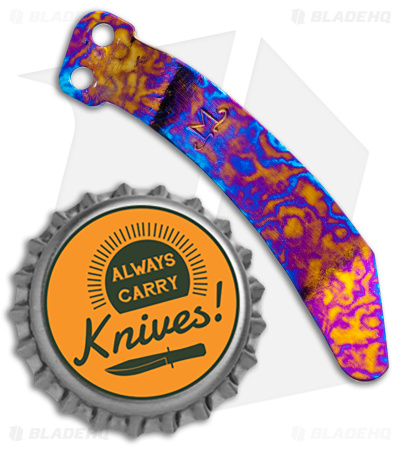 Maverick Customs | Microtech Stitch Clip | Purple Acid Ti - Blade HQ