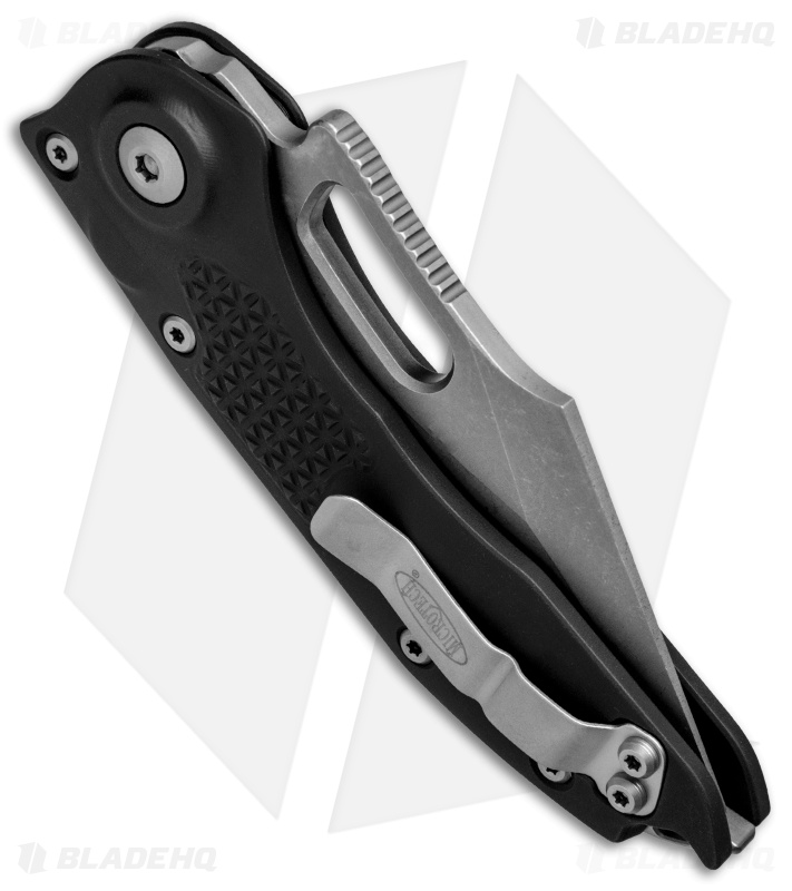 Microtech Stitch Automatic Knife Black (3.75" Apocalyptic Full Serr ...