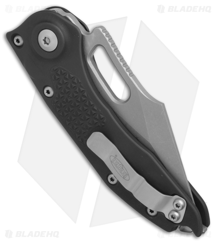Microtech Stitch Automatic Knife Black (3.75" Apocalyptic Serr) 169 ...
