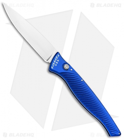 Piranha DNA Automatic Knife Blue (3.25" Mirror) - Blade HQ