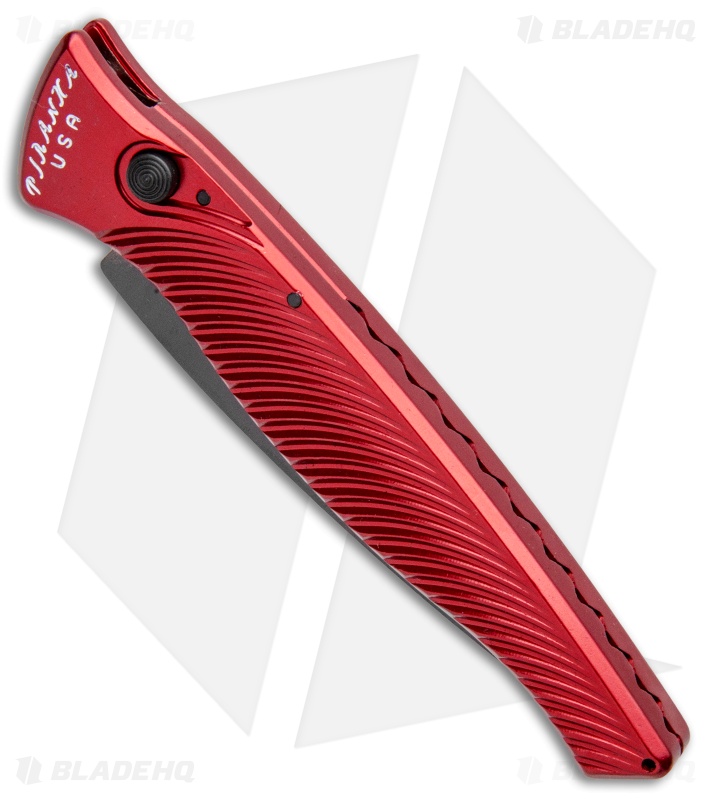Piranha DNA Automatic Knife Red Tactical (3.25" Black) - Blade HQ