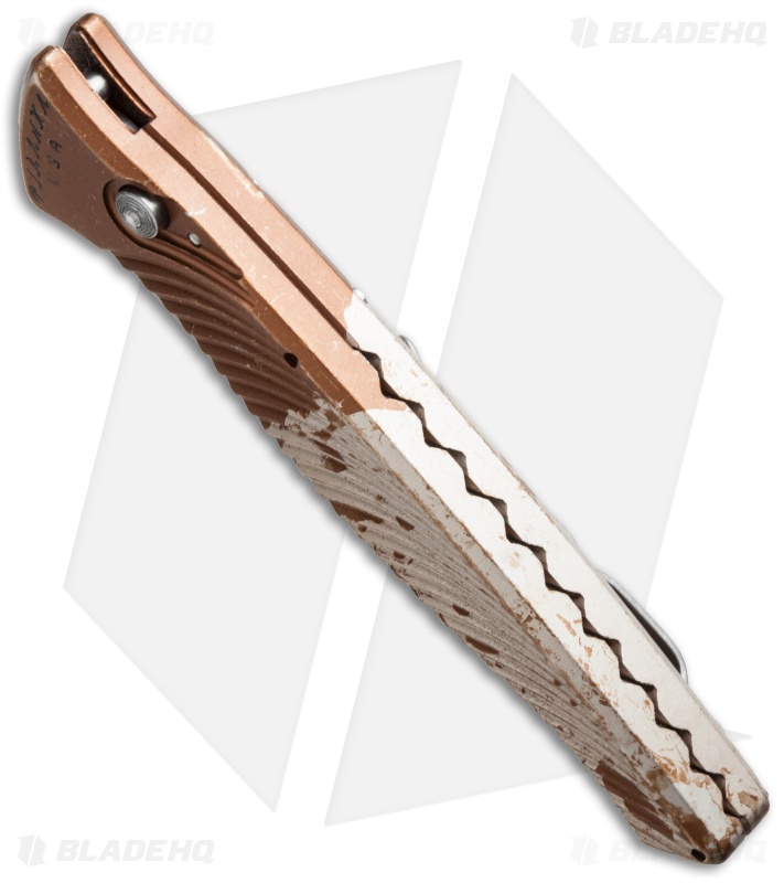 Piranha DNA Automatic Knife Desert Camo (3.25" Mirror) - Blade HQ