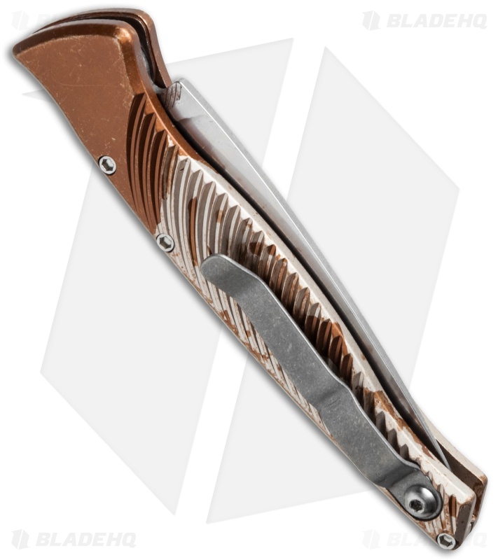 Piranha DNA Automatic Knife Desert Camo (3.25" Mirror) - Blade HQ