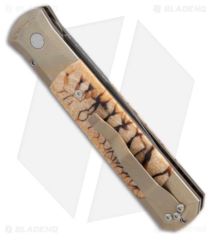 Pro-Tech Godfather Ultimate Custom Auto Knife Bronze Ti/ Tiger Coral ...