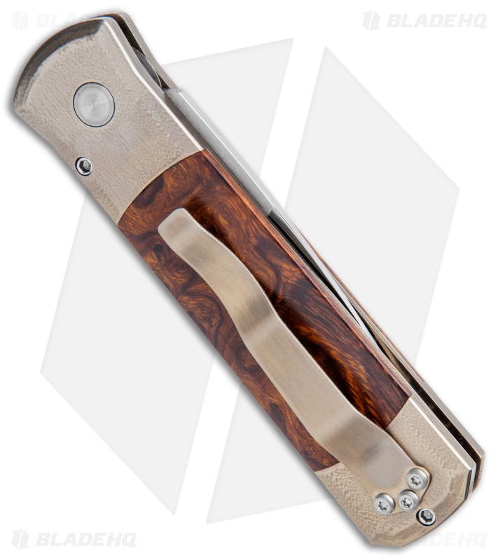 Pro-Tech Ultimate Custom Godson Automatic Knife | Ti/Desert Ironwood