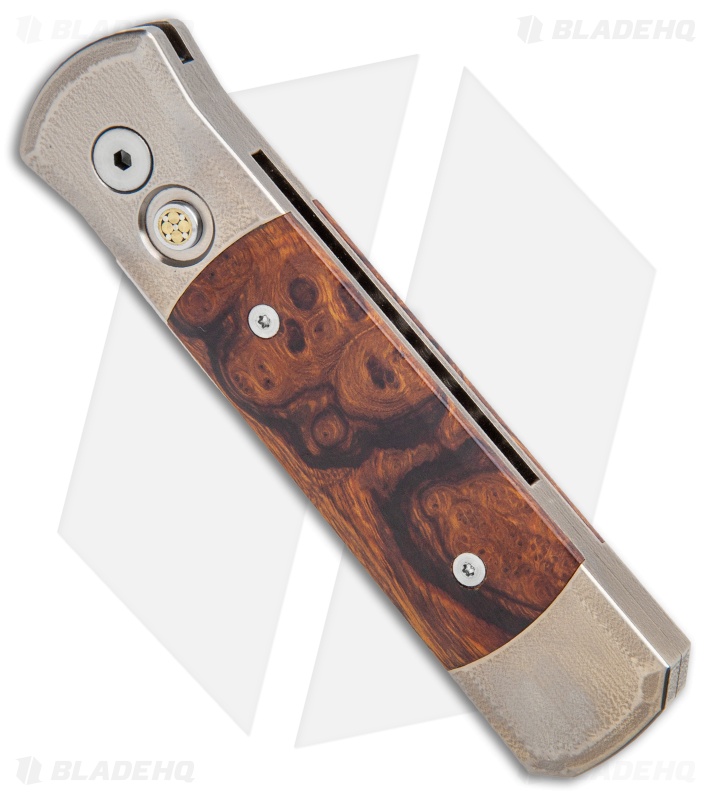 Pro-Tech Ultimate Custom Godson Automatic Knife | Ti/Desert Ironwood