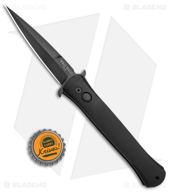 Pro-Tech Don Automatic Knife Solid 3D Aluminum (3.5" Black) 1725 - Blade HQ