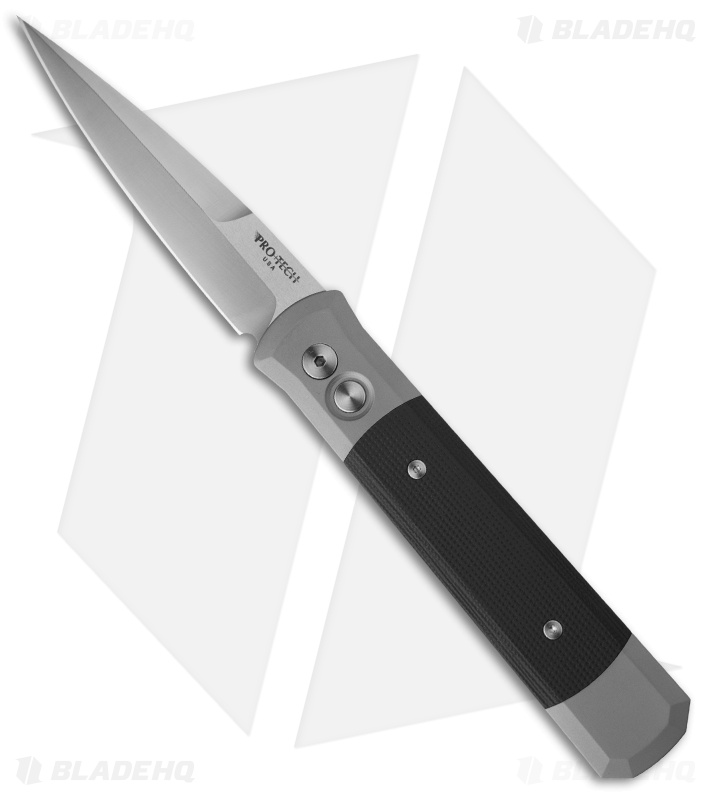 Pro-Tech Godfather Automatic Knife Gray/Black G-10 (4" Satin) 900 ...