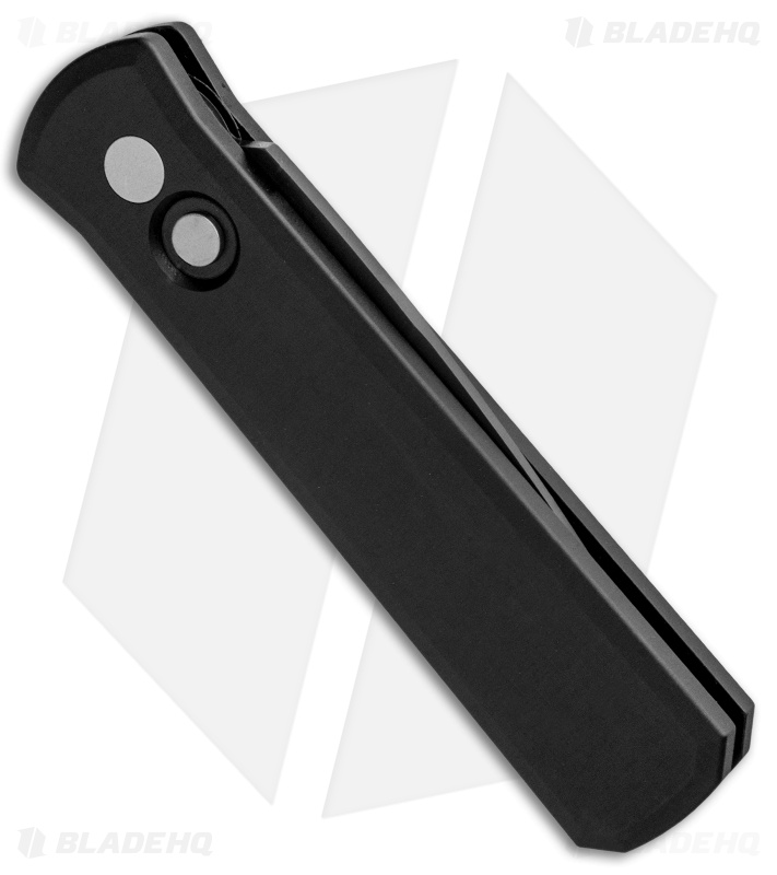 Pro-Tech Godson Left-Handed Knife - Auto Switchblade | Black | Blade HQ