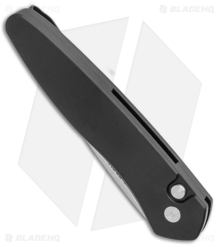 Pro-Tech Newport - Auto Switchblade Knife | Black + SW | Left Hand