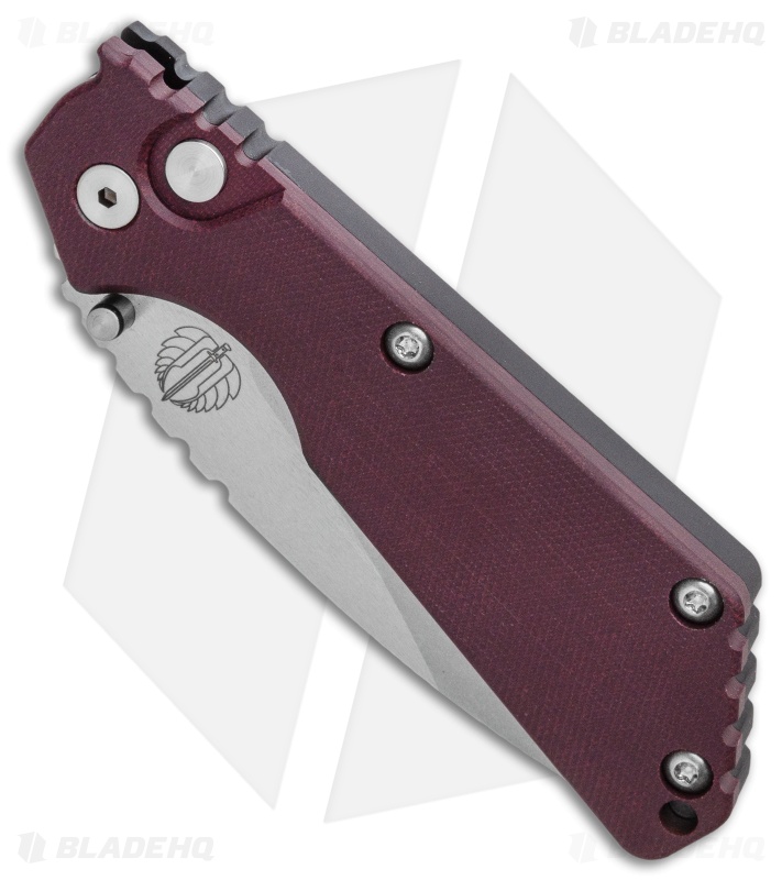 Pro-Tech Strider SnG - Automatic Knife | Bugundy Micarta/Stonewash
