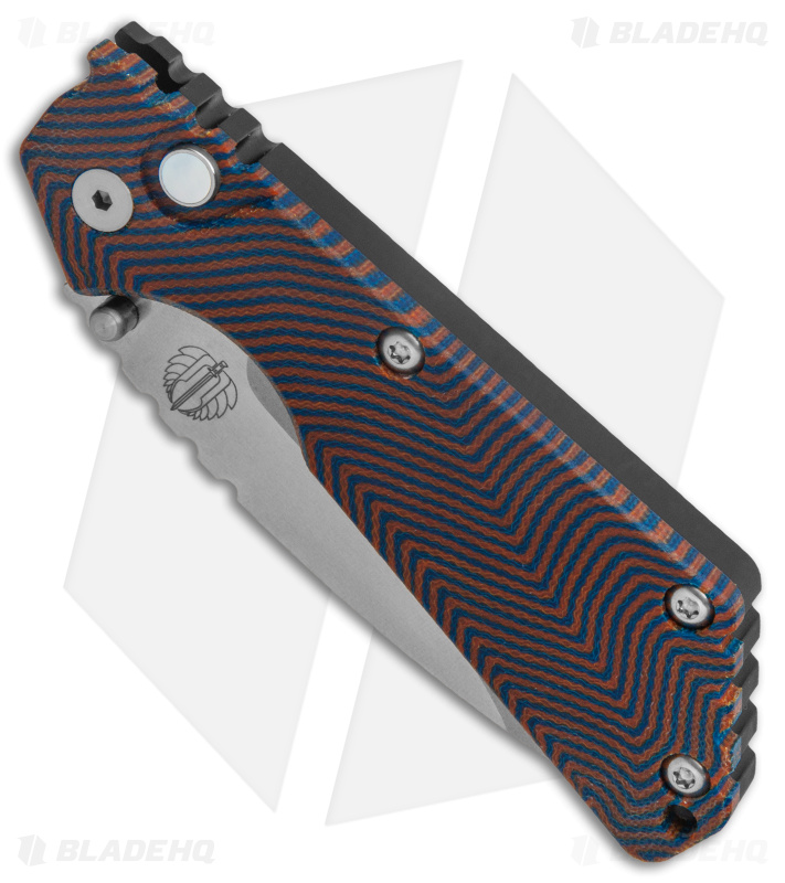 Strider + Pro-Tech Custom SnG Knife Orange/Blue - Blade HQ