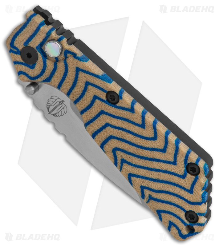 Strider + Pro-Tech Custom SnG Knife Yellow/Blue - Blade HQ