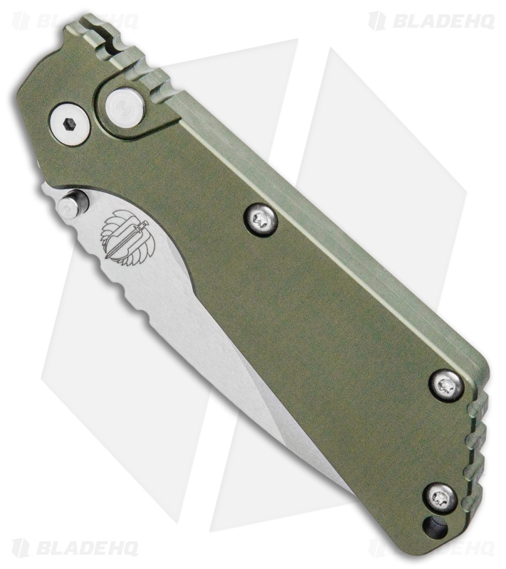 Protech Strider SnG Knife - Automatic Switchblade | Green + Stonewash