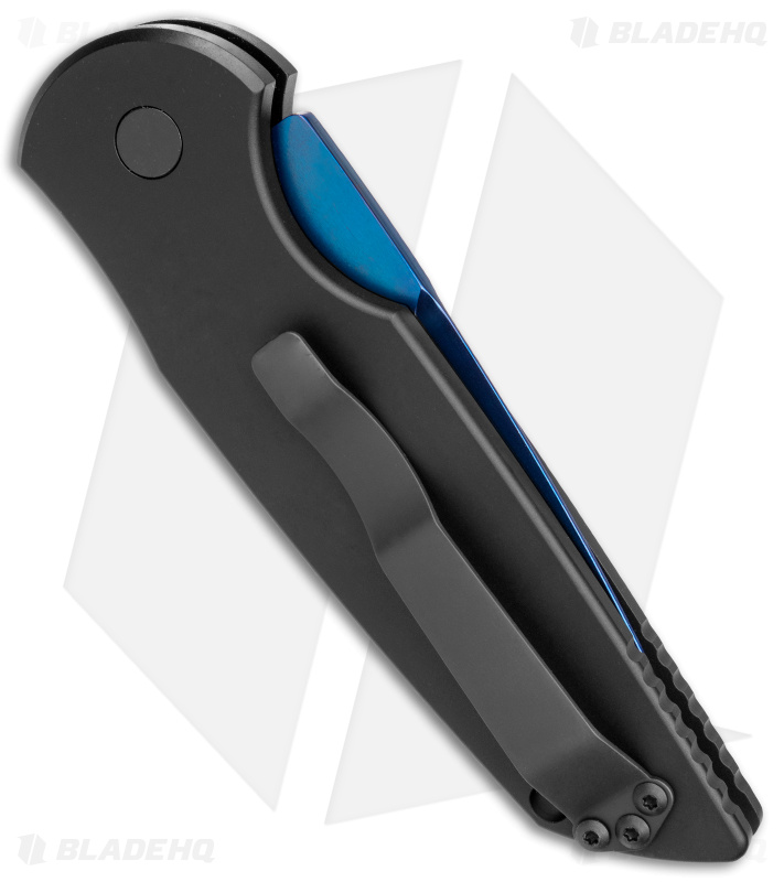 Pro-Tech TR-3 Auto Knife | Black + Sapphire Blue | Blade HQ