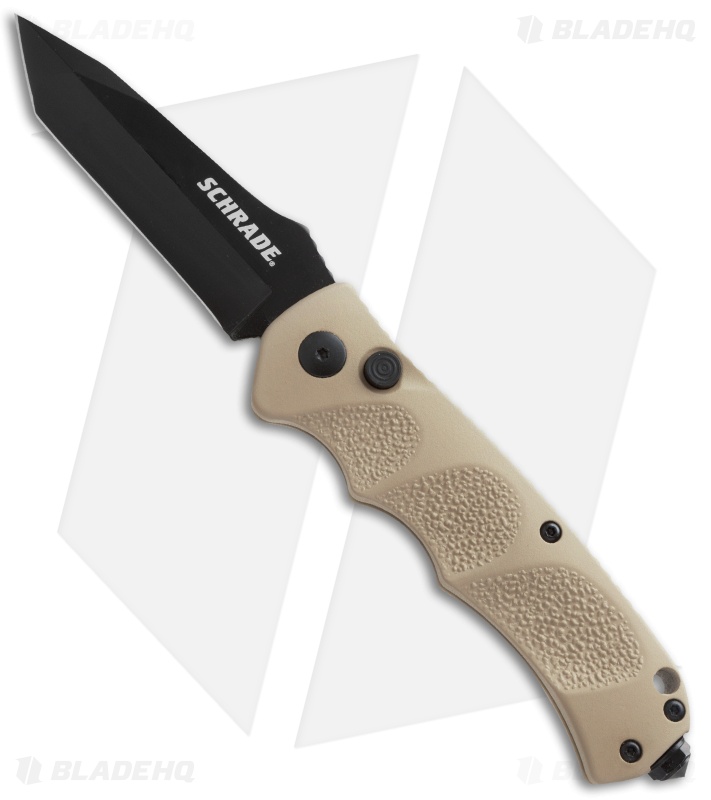 Schrade Extreme Survival Tanto Automatic Knife Tan (3.25" Black ...