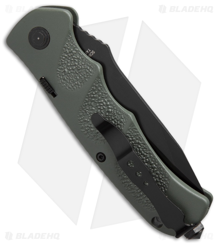 Schrade Extreme Survival Tanto Automatic Knife Green (3.25" Black Serr ...