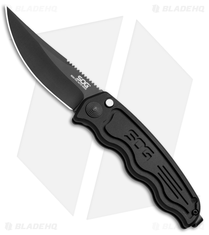 SOG Knives Mini SOG TAC Automatic Knife (3" Black) ST-11 - Blade HQ