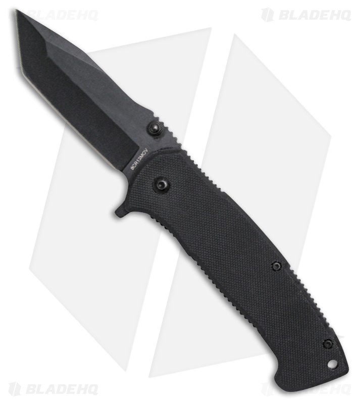 ABKT 012 Spring Assisted Liner Lock Knife Black G-10 (3.5" Black) AB012 ...
