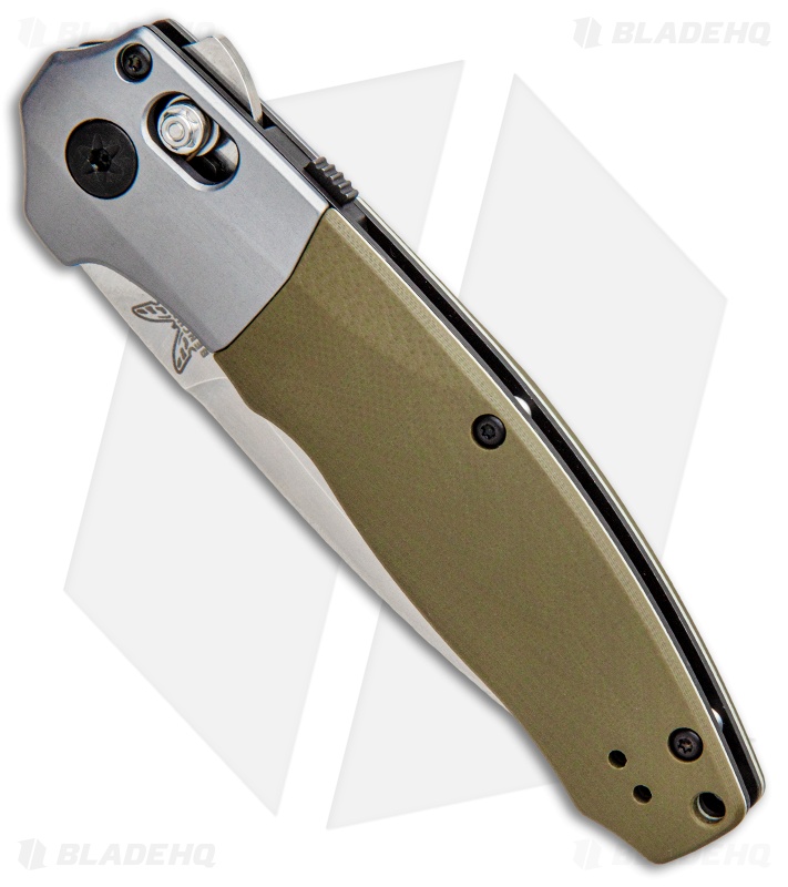 Benchmade 496 Vector- Spring Assisted Knife | OD Green | Blade HQ