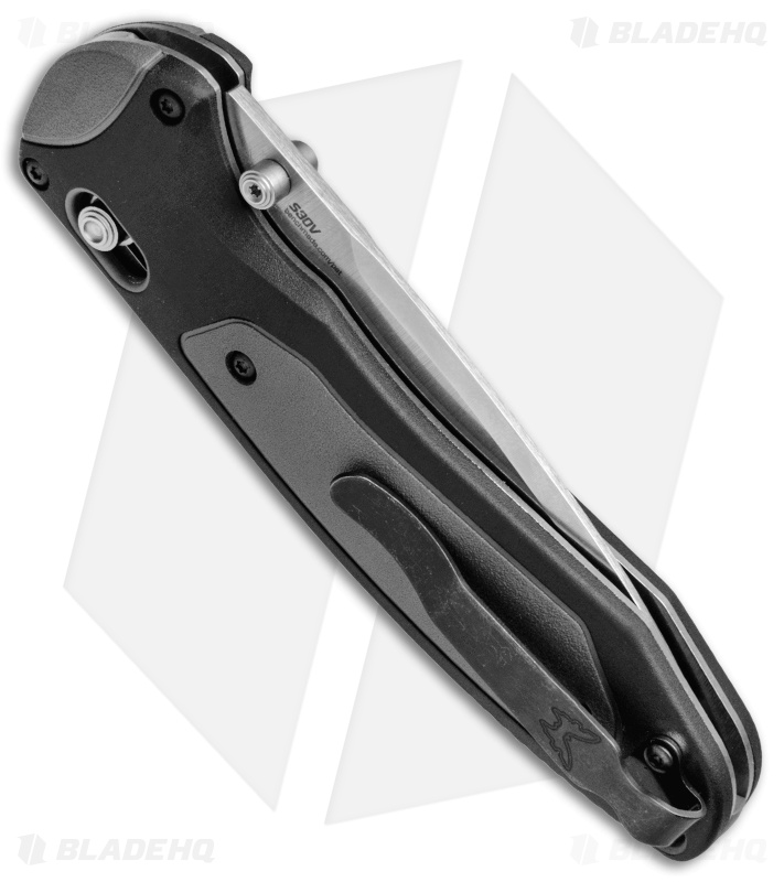 Benchmade 590 Boost AXIS-Assist Knife Black/Gray (3.7" Satin) - Blade HQ
