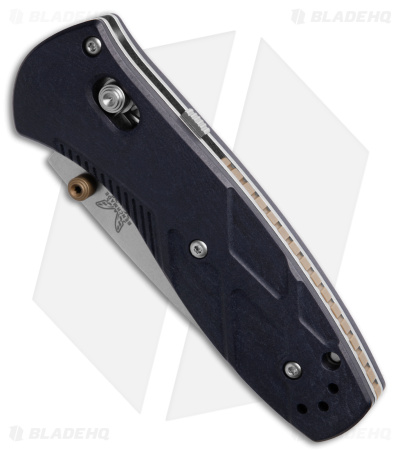 Benchmade Mini Barrage AXIS-Assist Blue (Satin) - Blade HQ