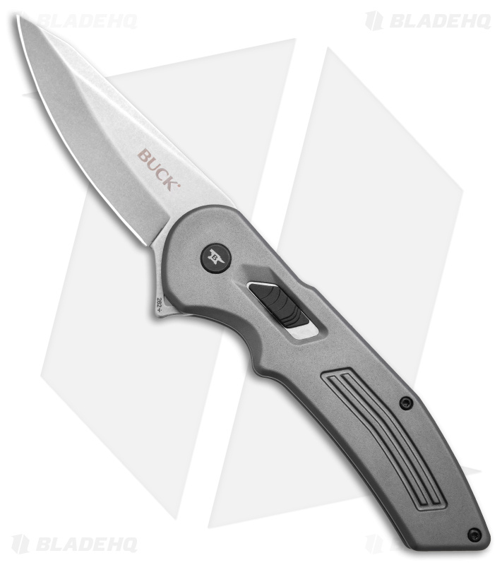 Buck Hexam Spring Assisted Knife Gray Al | 0262GYS - Blade HQ