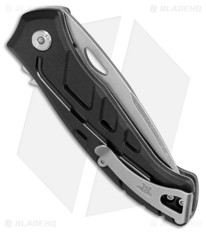 Buck Intertia Spring Assisted Knife Black (3.1" Satin) 0293BKS2 - Blade HQ