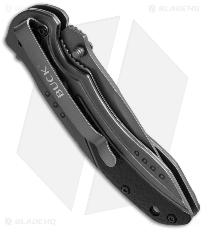 Buck Trigger Liner Lock Knife Aluminum (3.25" Gray) 0865BKS - Blade HQ