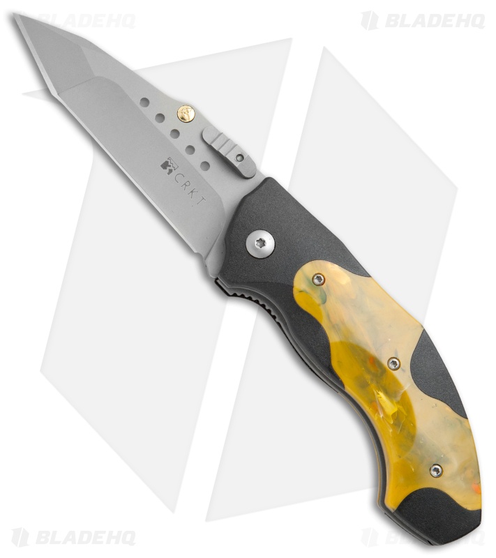 CRKT Elishewitz Horus Spring Assisted Knife Orange/Black (3.125" BB ...