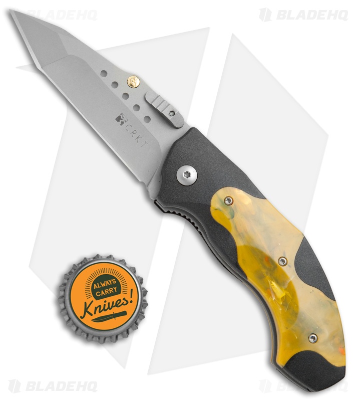 CRKT Elishewitz Horus Spring Assisted Knife Orange/Black (3.125" BB ...
