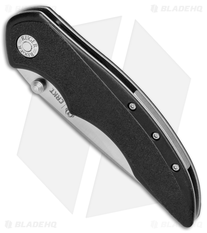 CRKT Ruger Knives High-Brass Spring Assisted Knife Black (3.2" Satin ...