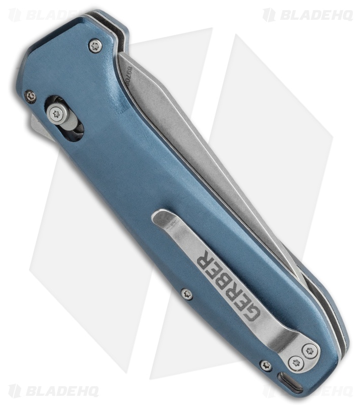 Gerber Highbrow Assisted Opening Knife | Blue + Plain | Blade HQ