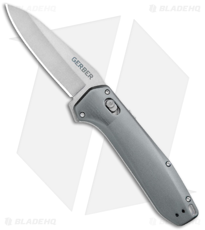 Gerber Highbrow Assisted Opening Knife | Aluminum + Plain | Blade HQ