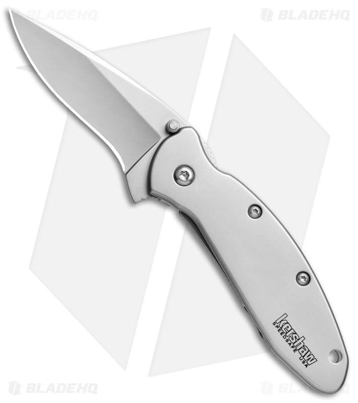 Kershaw Scallion Frame Lock Assisted Opening Knife (2.25" Bead Blast ...