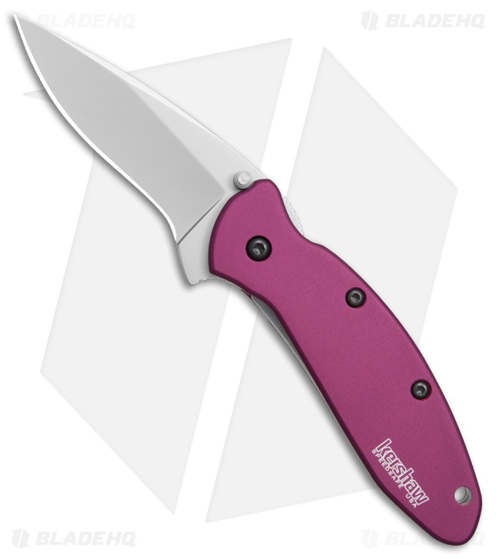 Kershaw Scallion Assisted Opening Knife Purple (2.25" Bead Blast ...