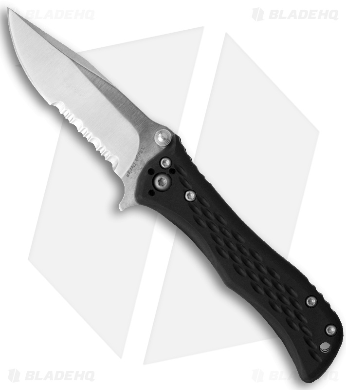 Ontario Small Spring Assisted Knife (2.5" Satin Serr) OAOSS - Blade HQ