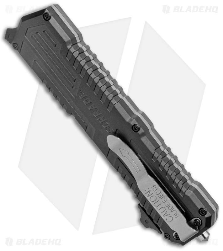 Schrade Viper OTF Assisted Opening Knife (3.5" Black) SCHOTF3B - Blade HQ