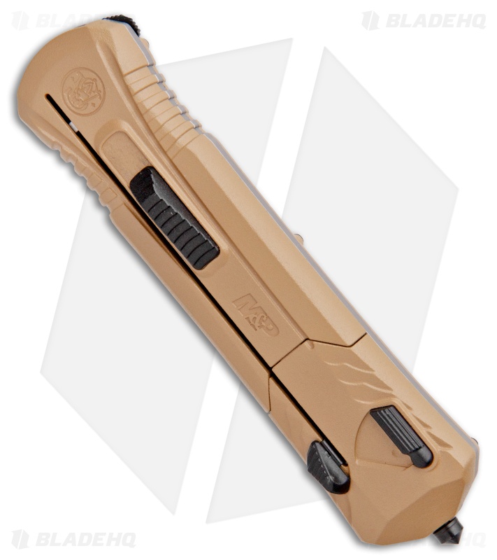 M&P - Spring Assisted OTF Knife | Tan + Black | Blade HQ