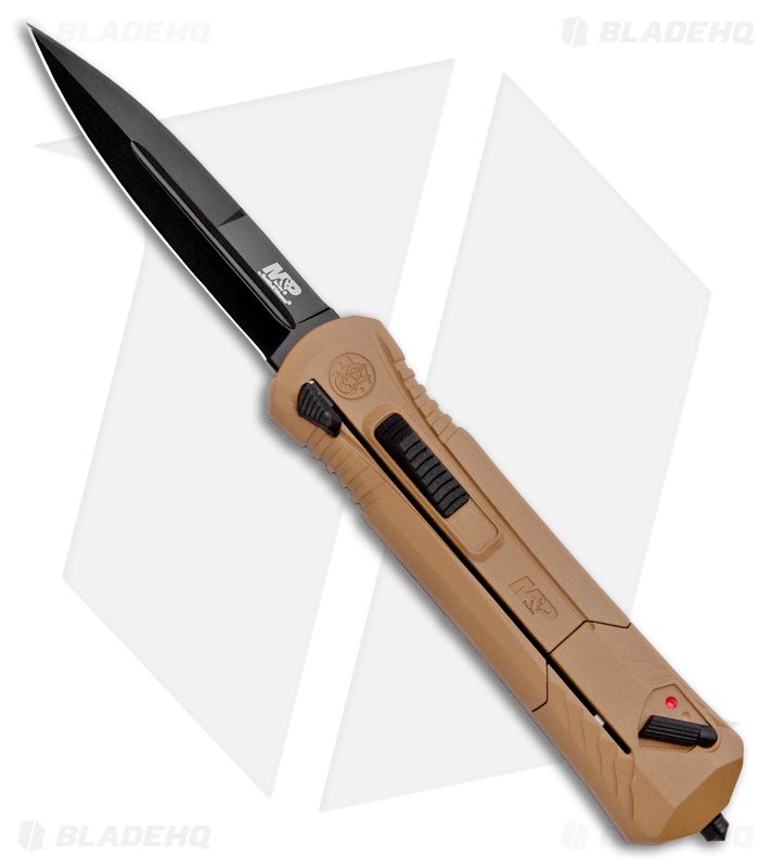 M&P - Spring Assisted OTF Knife | Tan + Black | Blade HQ