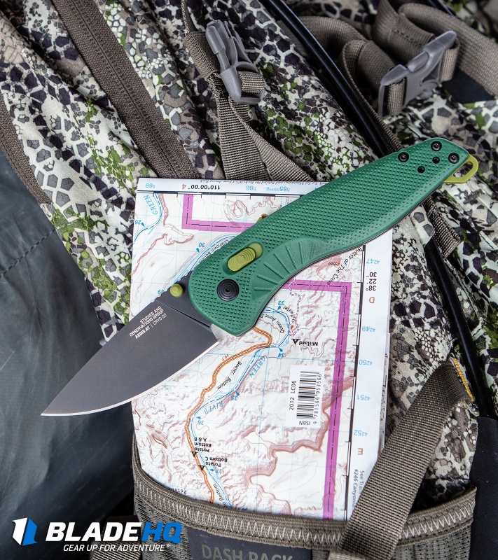 SOG Aegis AT Spring Assisted Knife | Forest Green GRN - Blade HQ