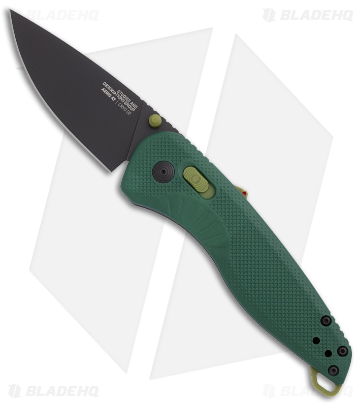SOG Aegis AT Spring Assisted Knife | Forest Green GRN - Blade HQ