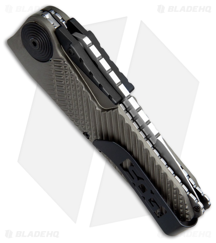 SOG Quake Spring Assisted Knife FDE Aluminum (3.5" Two-Tone) IM1001-BX ...