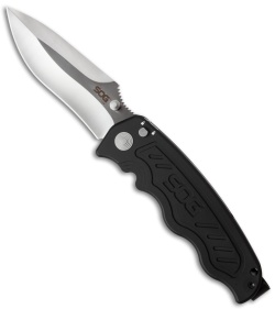 SOG Zoom Drop Point Spring Assisted Knife (3.625" Satin) ZM1011 - Blade HQ