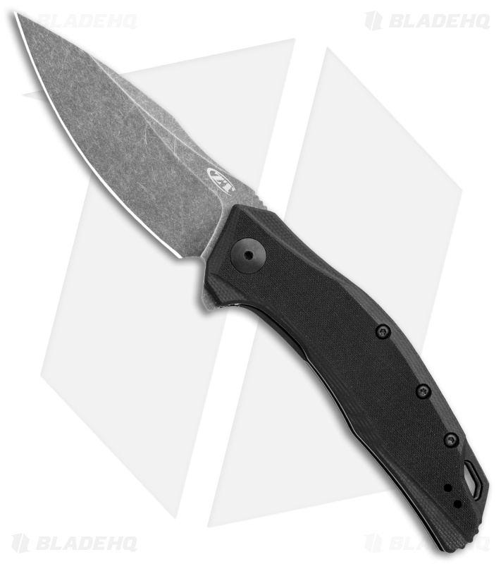 Zero Tolerance 0357BW Assisted Opening Liner Lock Knife (3.25" Black SW ...