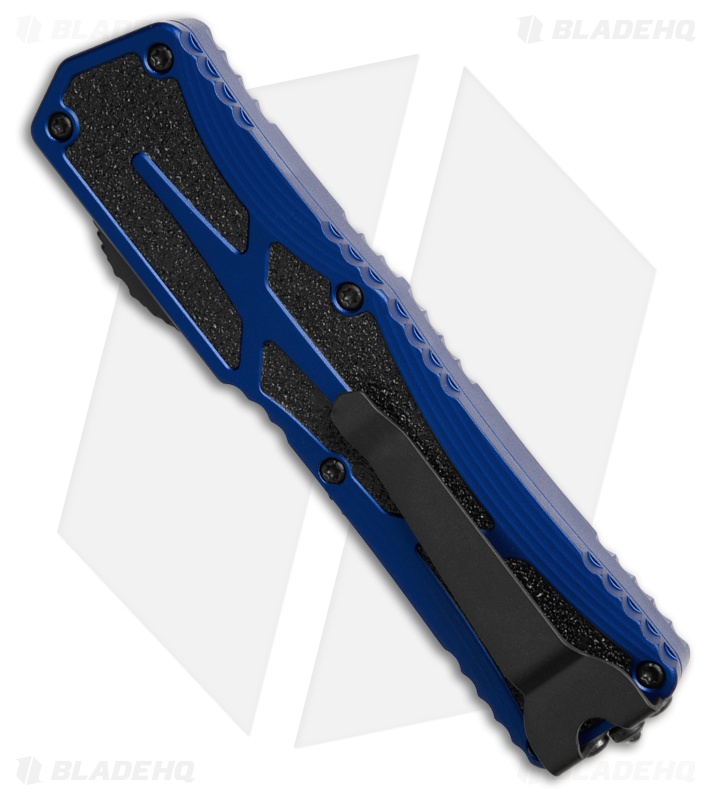 Heretic Knives Colossus OTF Blue Al Dagger Black Full Serr