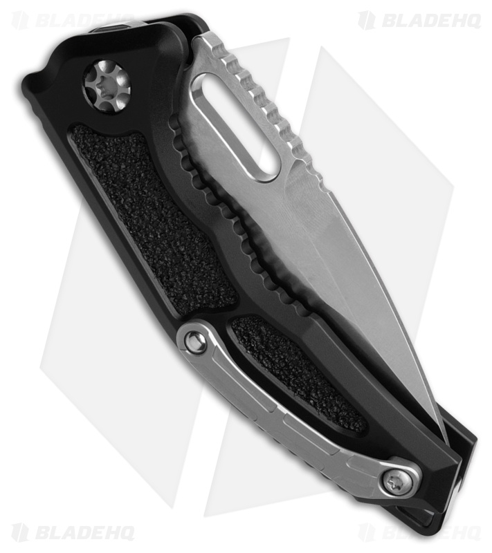 Heretic Knives Medusa Recurve AutoKnife Black Al SW